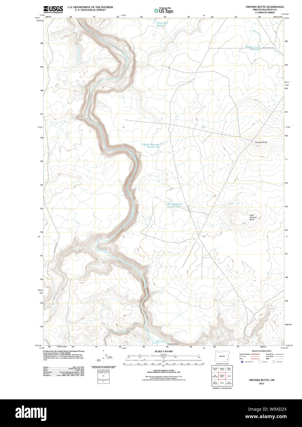 Owyhee map hi-res stock photography and images - Alamy