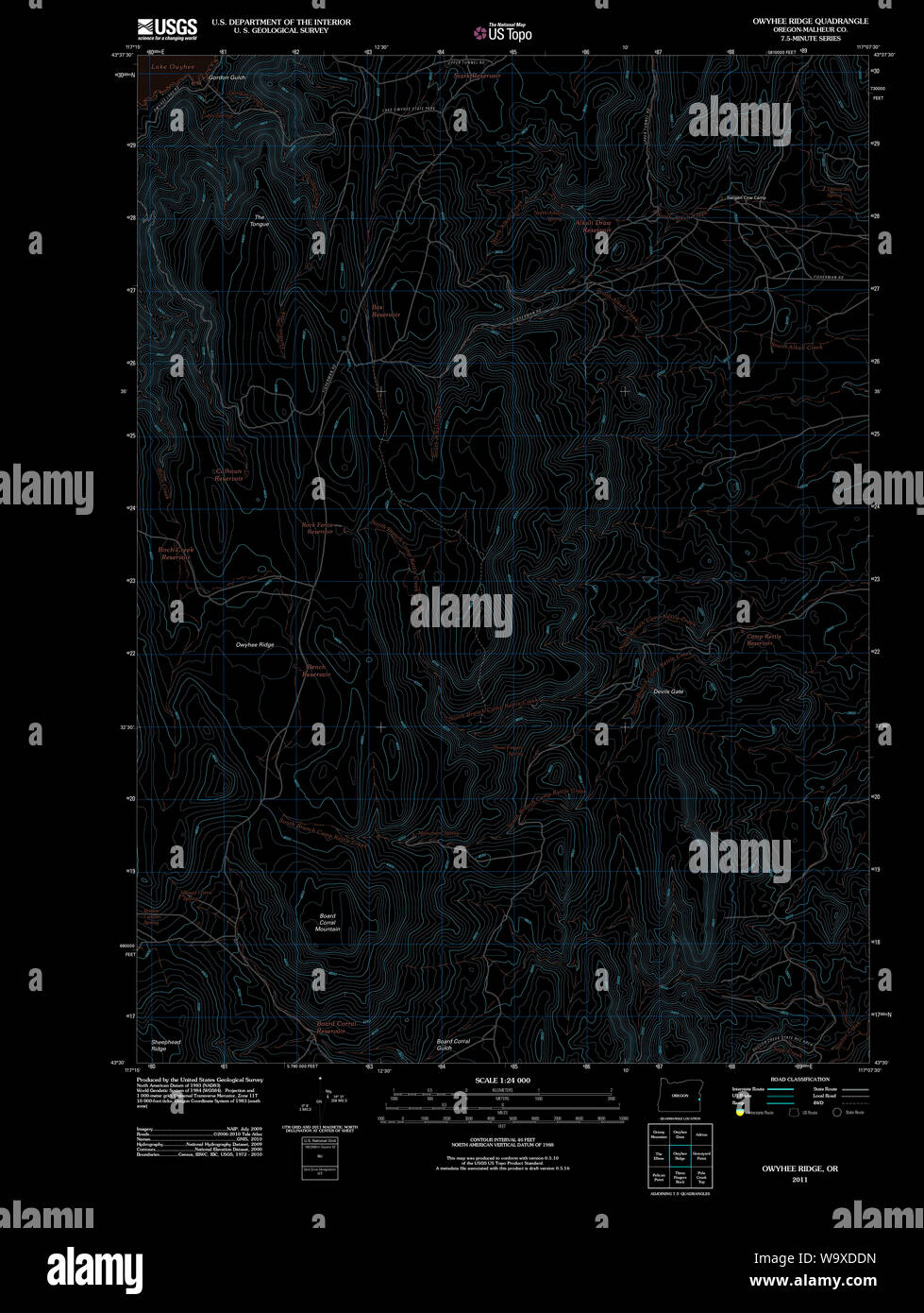 Owyhee map hi-res stock photography and images - Alamy