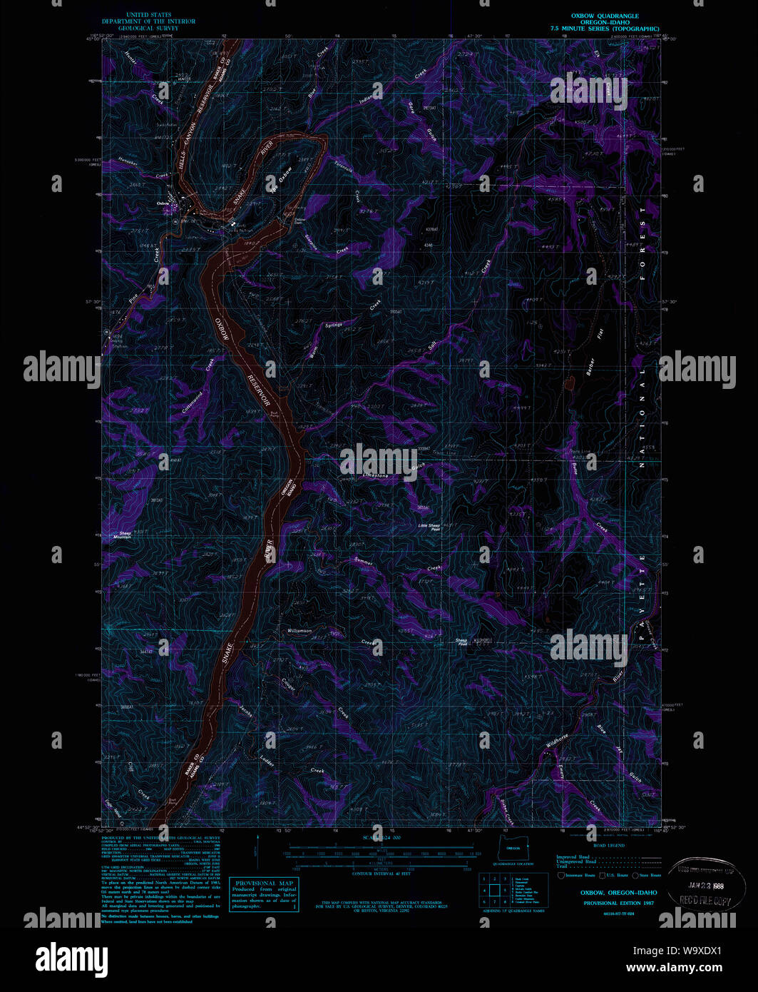 Map of oxbow hi-res stock photography and images - Alamy