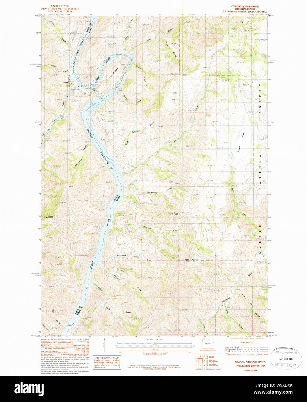 Map of oxbow hi-res stock photography and images - Alamy