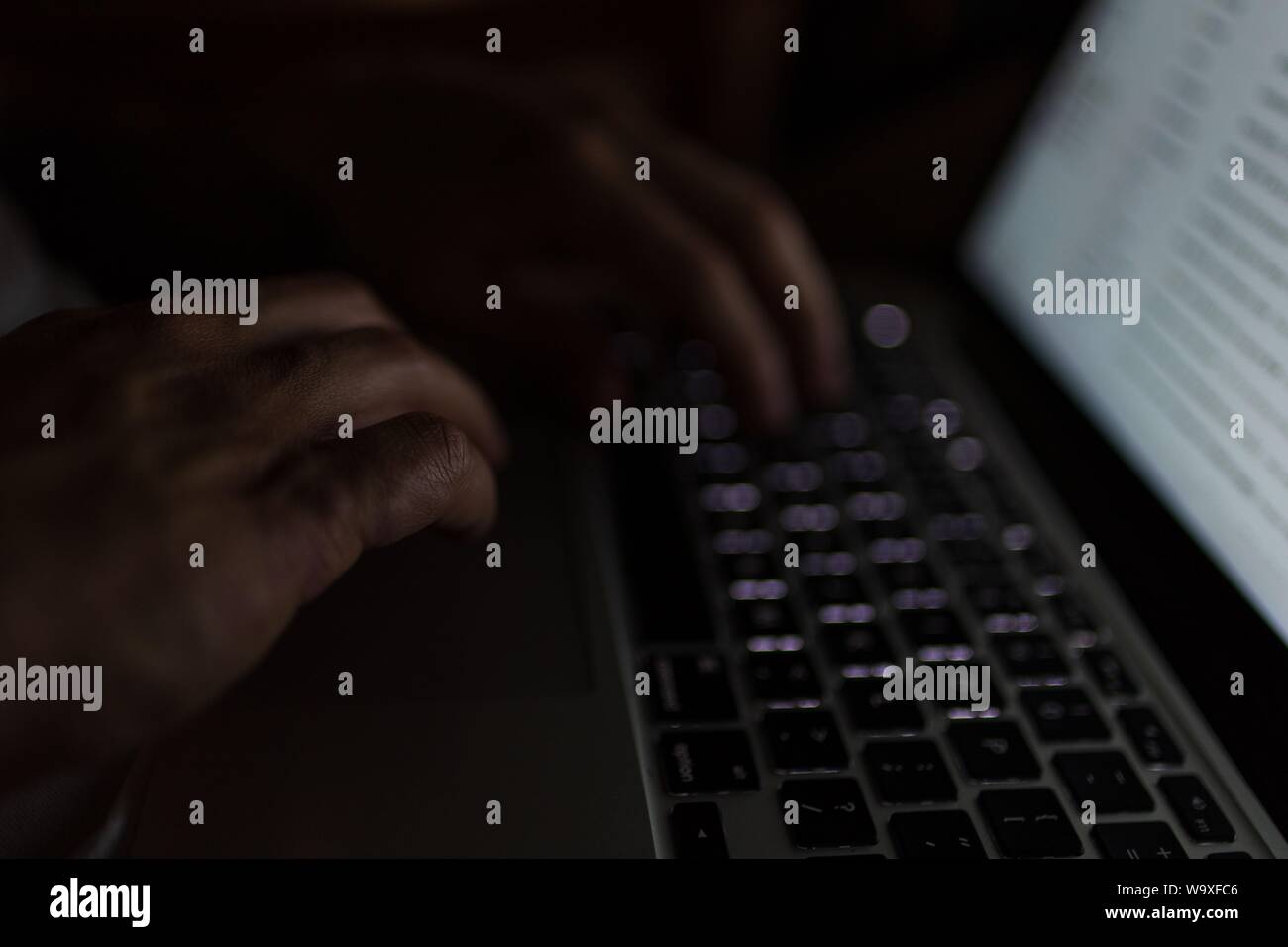 Business typing on keyboard vector computer work hi-res stock ...