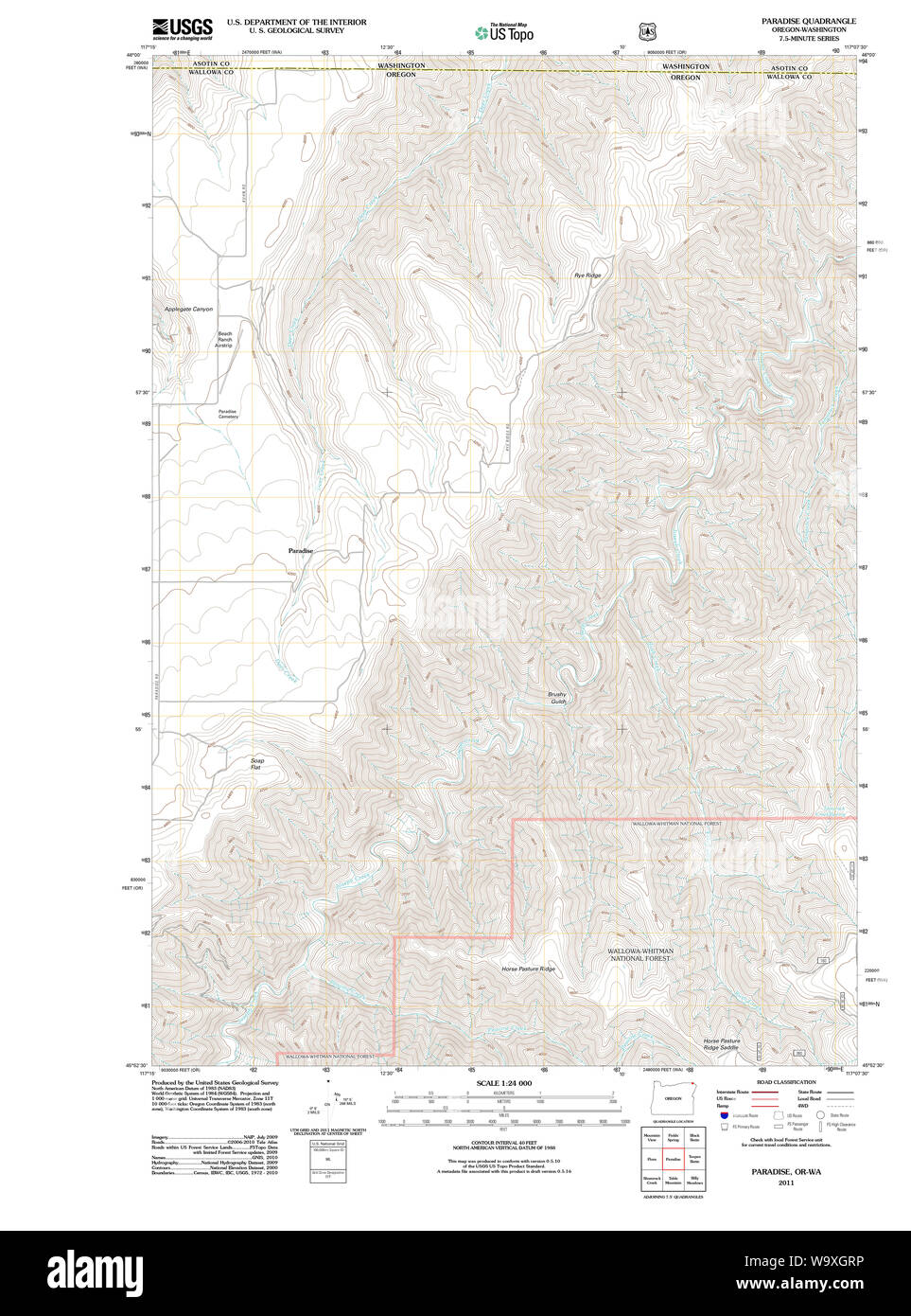 Map oregon usgs hi-res stock photography and images - Alamy