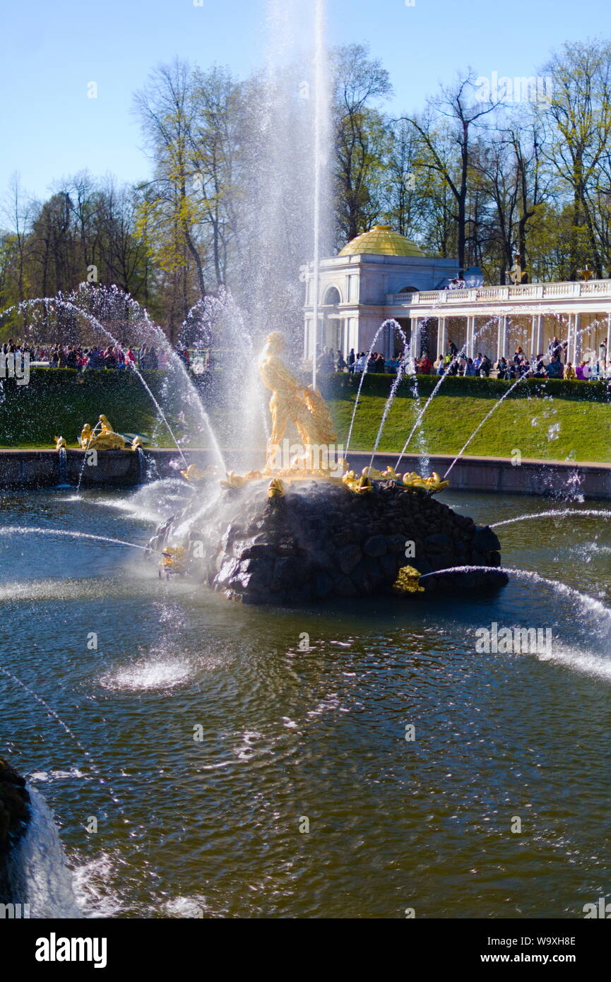 Gardens at peterhof palace hi-res stock photography and images - Alamy