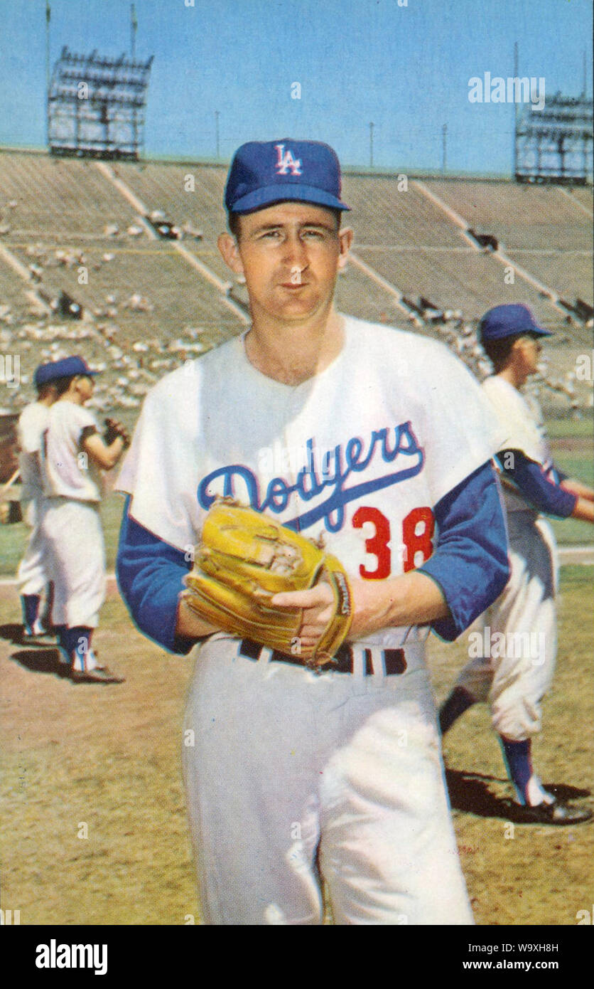 Roger Craig in Vintage Los Angeles Dodgers souvenir postcard photo at ...