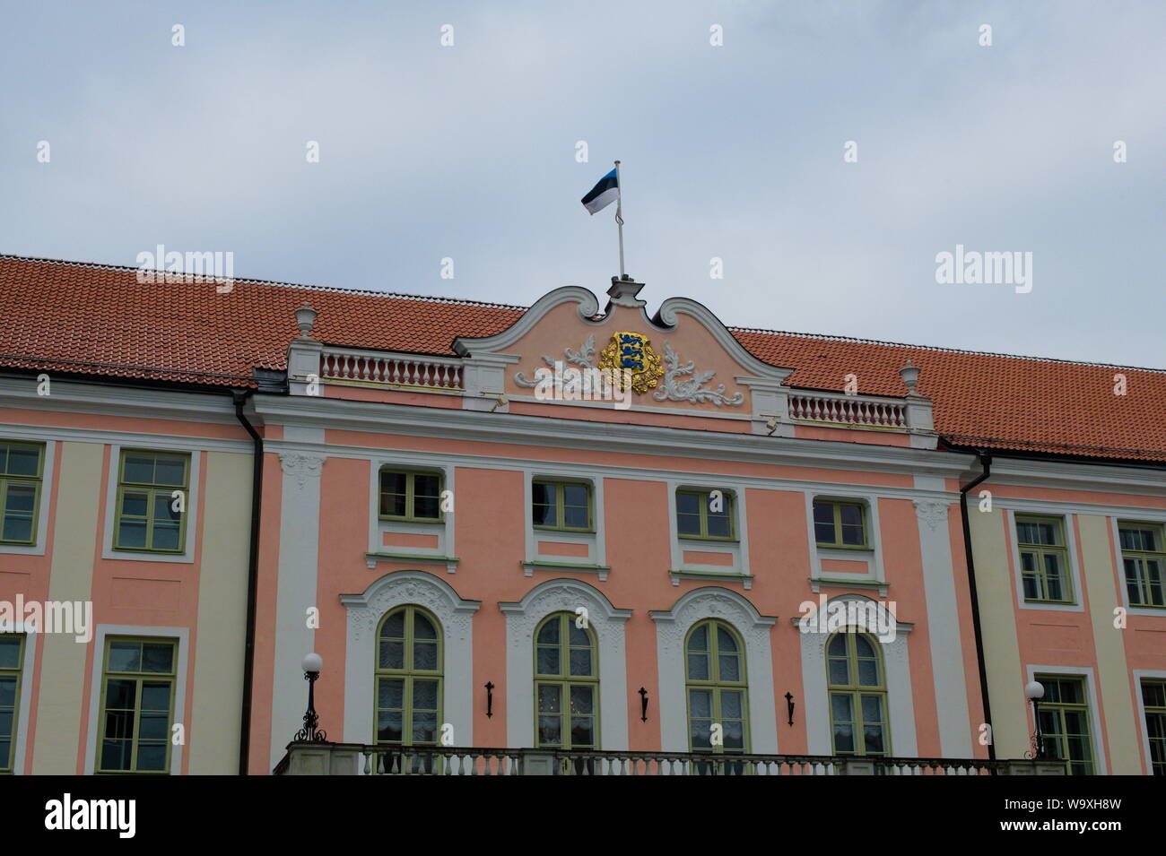 Estonian Parliament buildings in the old town, Tallinn, Estonia Stock ...