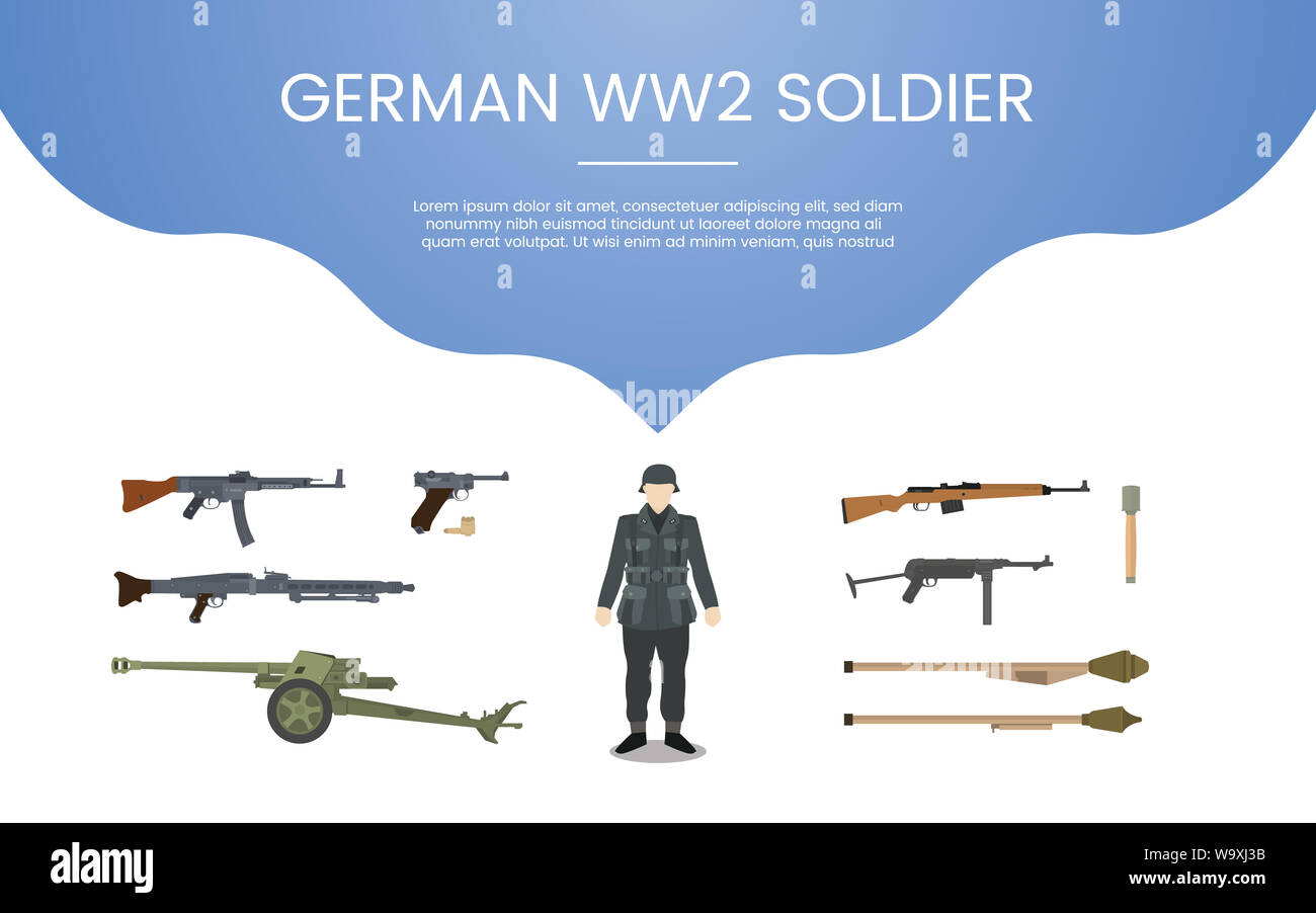 german ww2 soldier army concept theme for template banner or landing ...