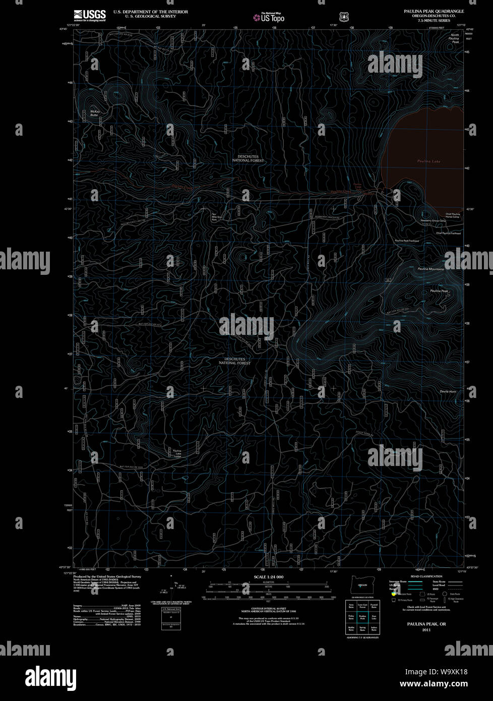 Map of paulina oregon hi-res stock photography and images - Alamy