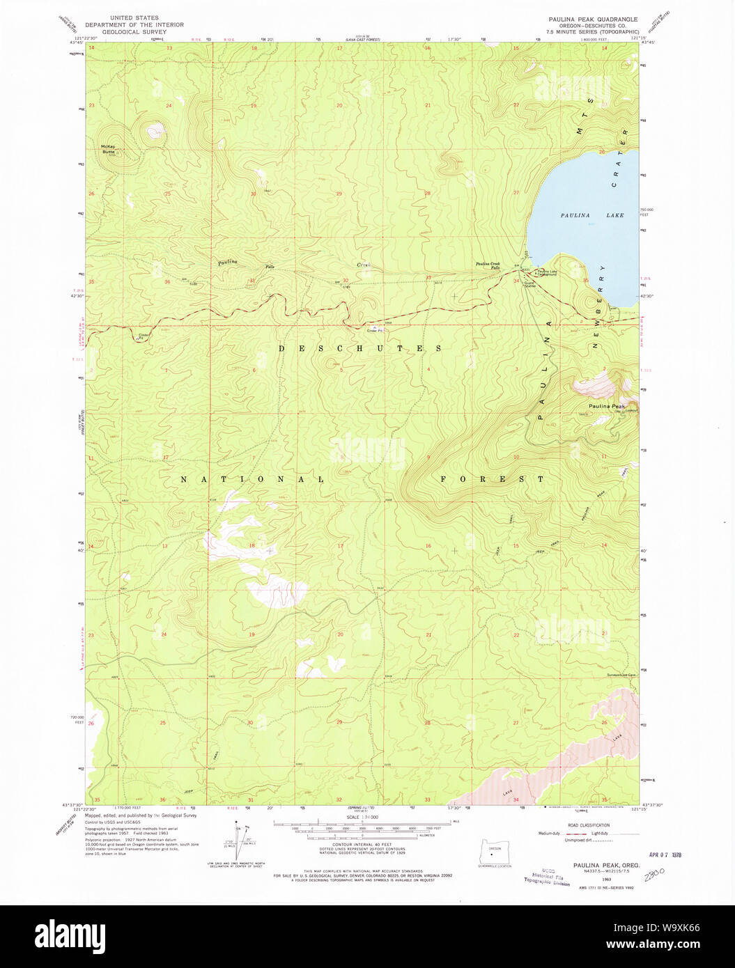 Map of paulina oregon hi-res stock photography and images - Alamy