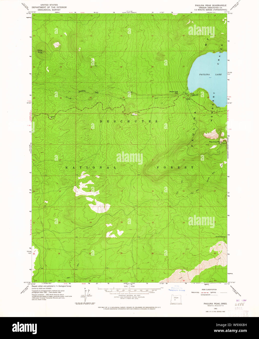 Map of paulina oregon hi-res stock photography and images - Alamy