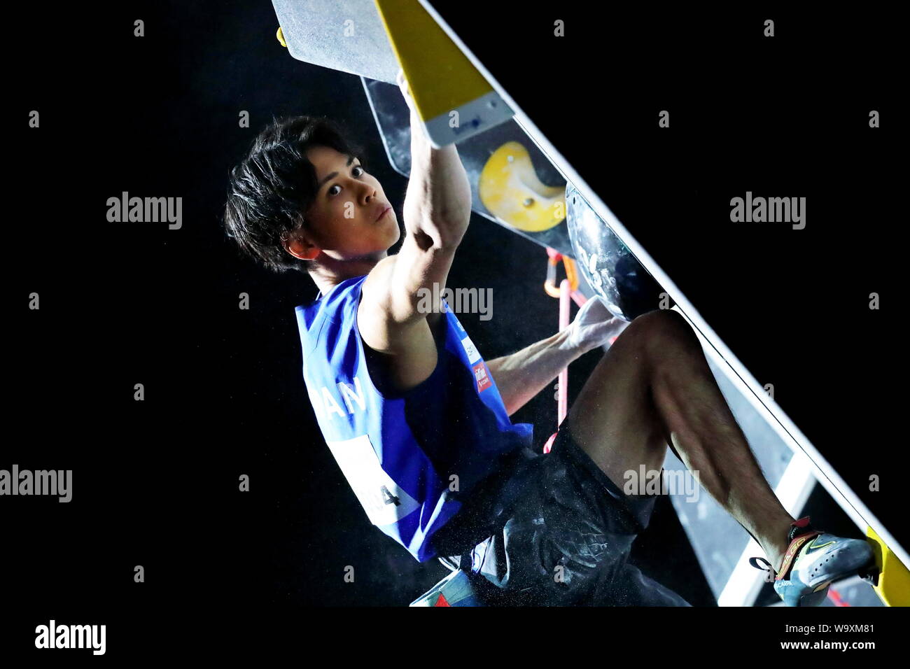 Tokyo, Japan. 15th Aug, 2019. Kai Harada (JPN) Sport Climbing : IFSC ...