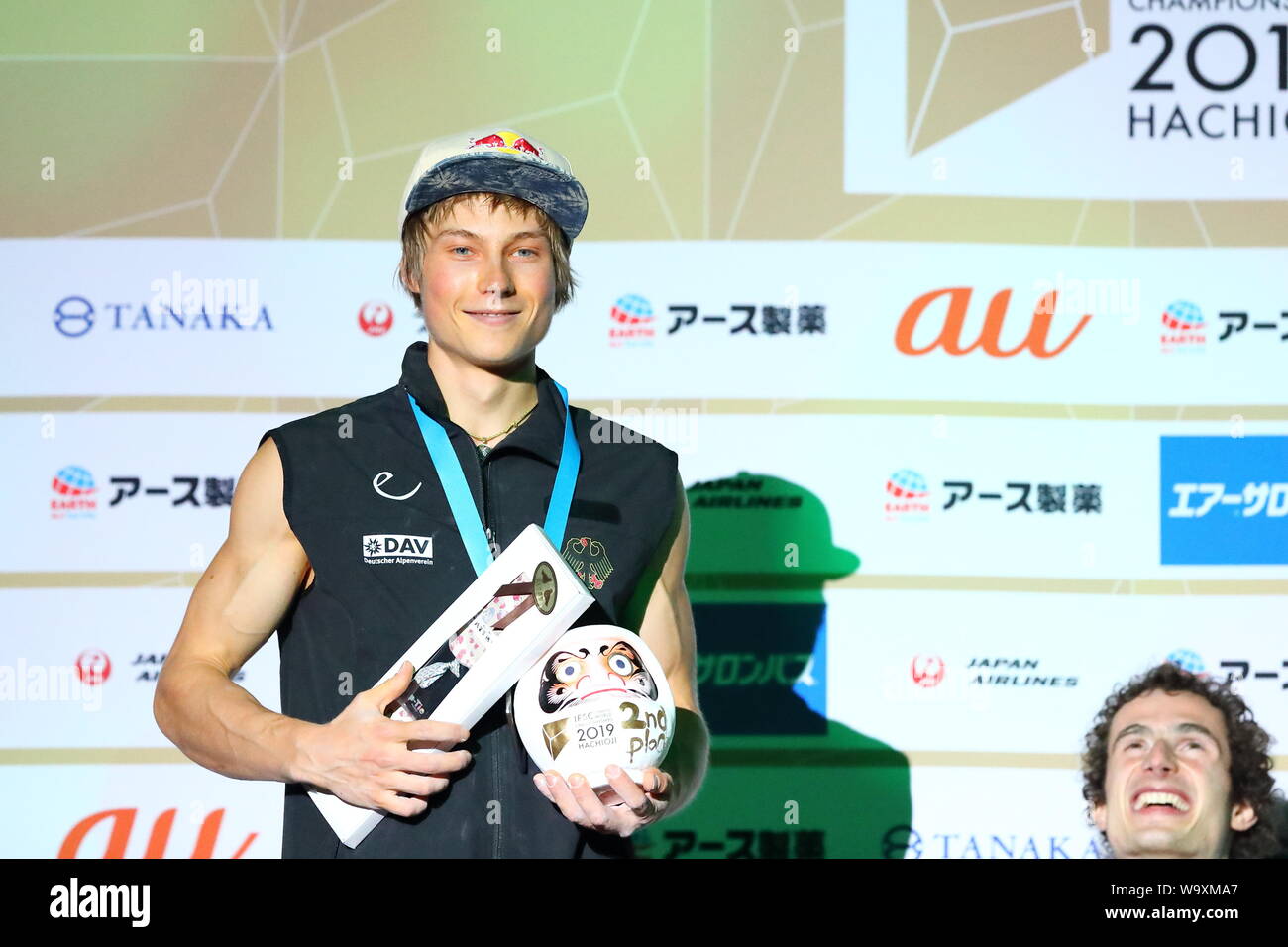 Tokyo, Japan. 15th Aug, 2019. Alexander Megos (GER) Sport Climbing ...