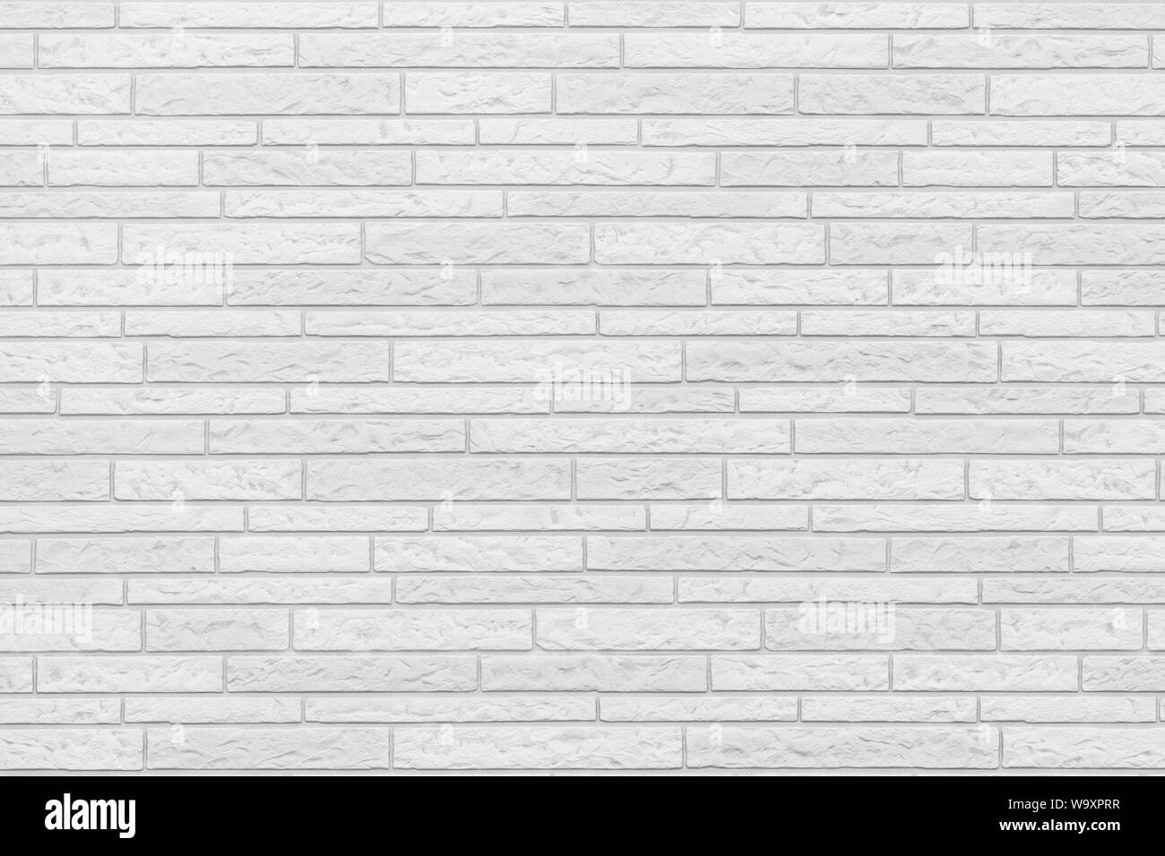 White concrete brick wall pattern texture for background Stock Photo ...