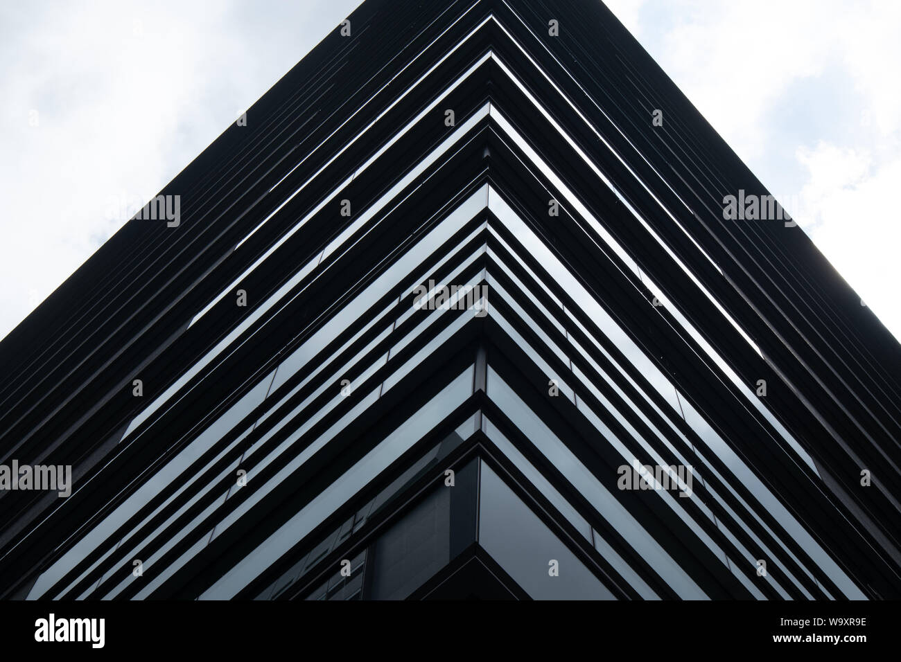 Modern Office Building in Tokyo. Straight lines in Structure Stock ...