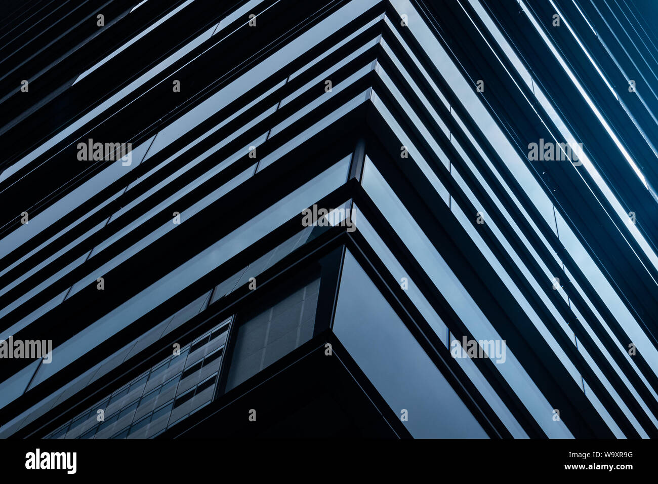 Modern Office Building in Tokyo. Straight lines in Structure Stock ...