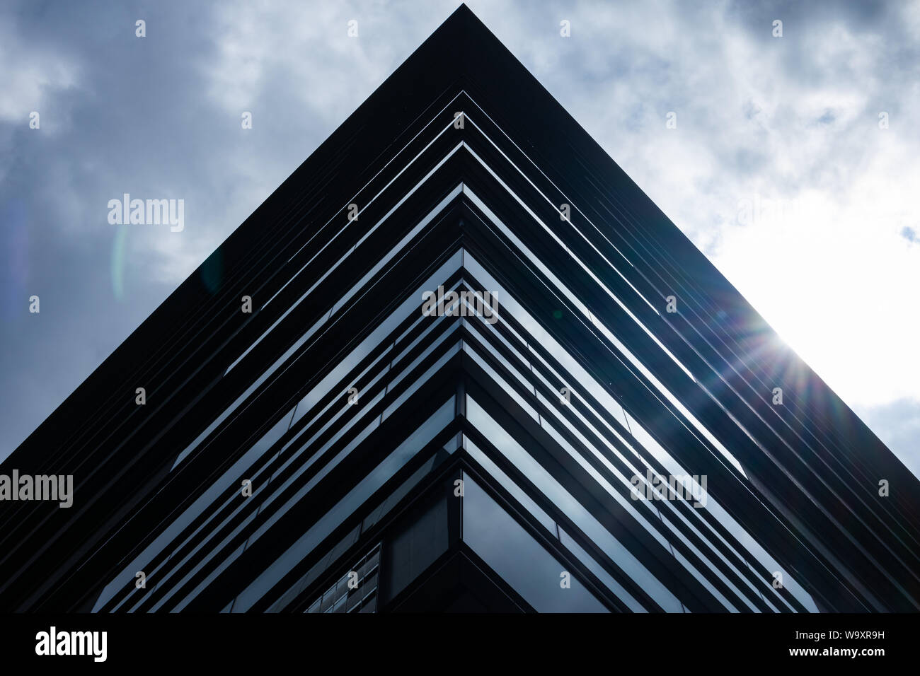 Modern Office Building in Tokyo. Straight lines in Structure Stock ...