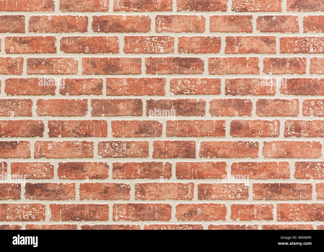 Red concrete brick wall pattern texture for background Stock Photo - Alamy