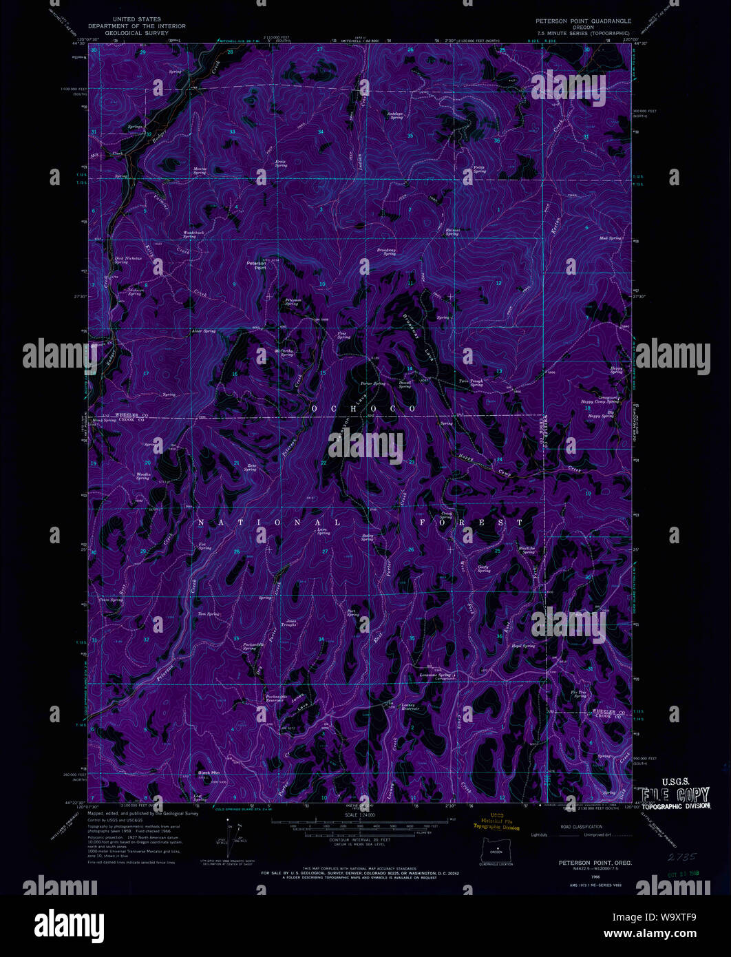 Peterson map hi-res stock photography and images - Alamy