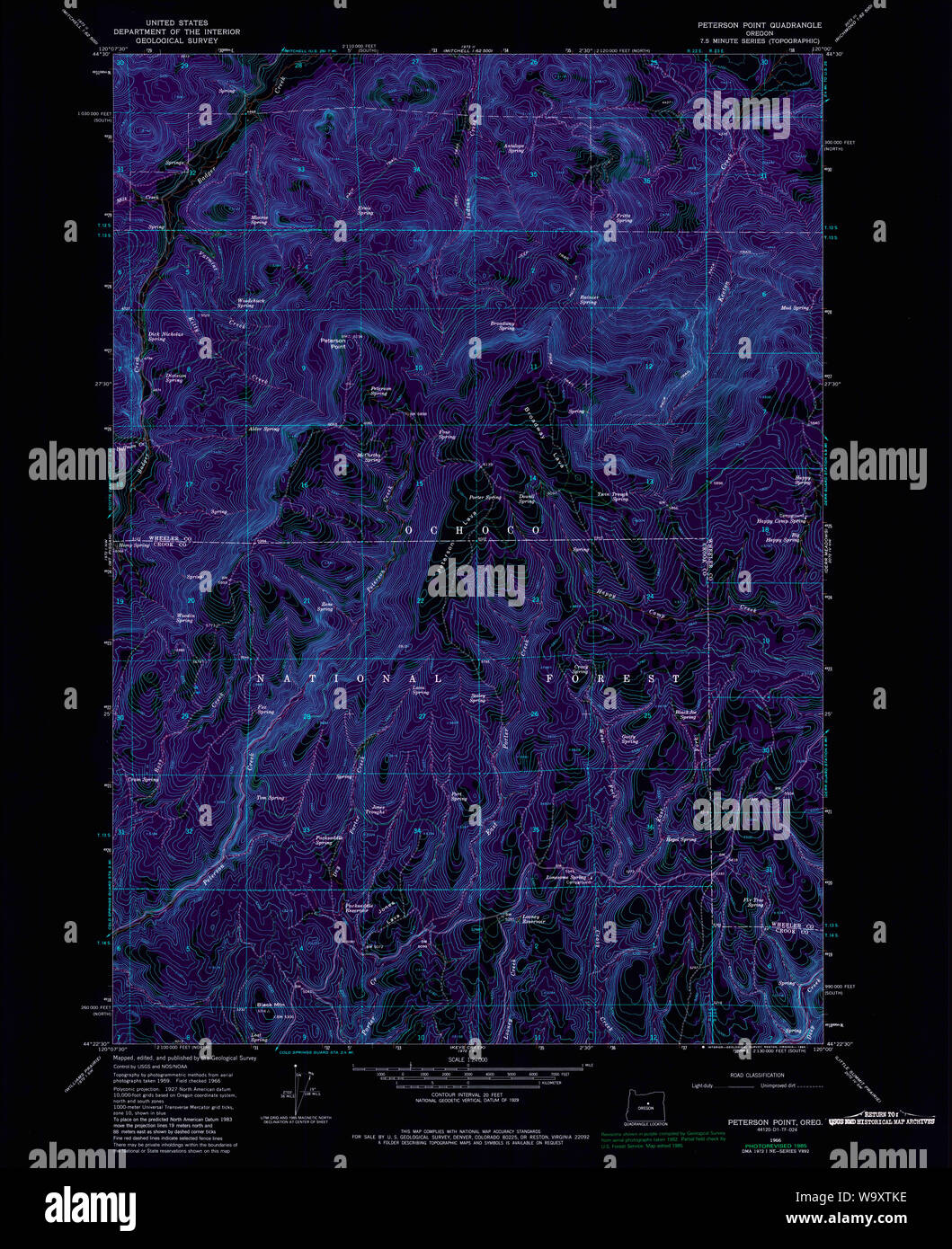 Peterson map hi-res stock photography and images - Alamy