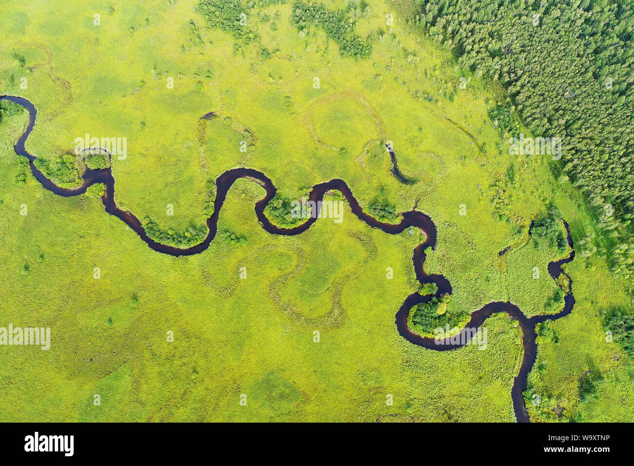 The hulunbuir prairie, ur river Stock Photo - Alamy