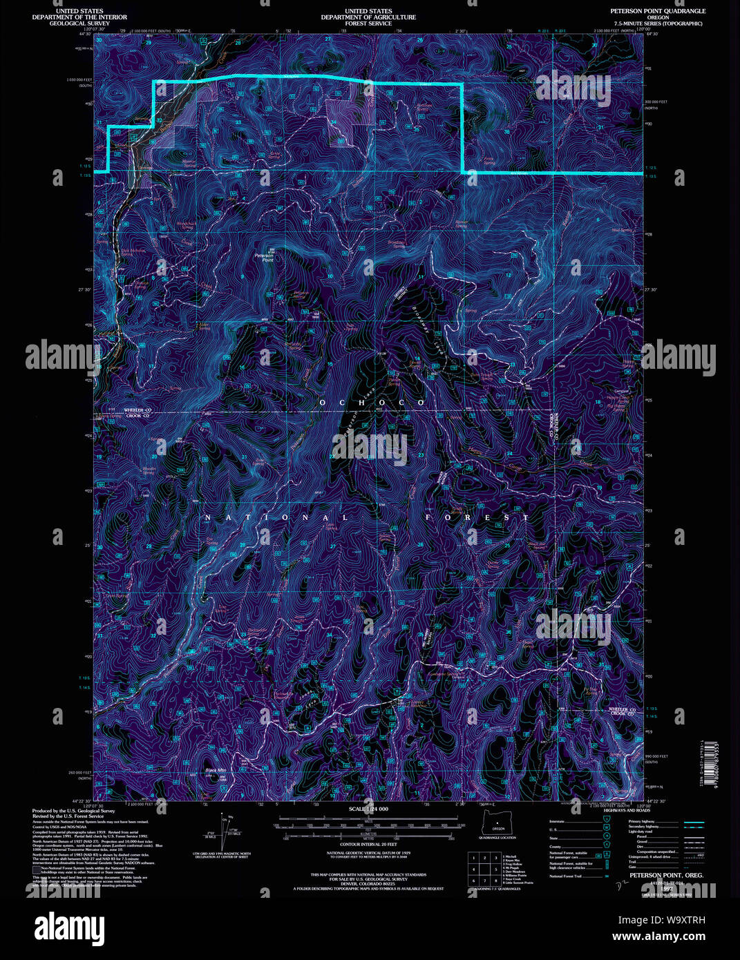 Peterson map hi-res stock photography and images - Alamy