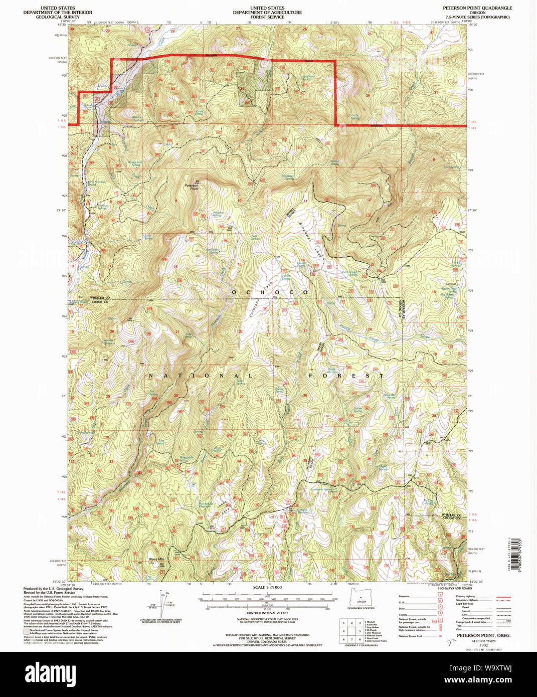 Peterson map hi-res stock photography and images - Alamy