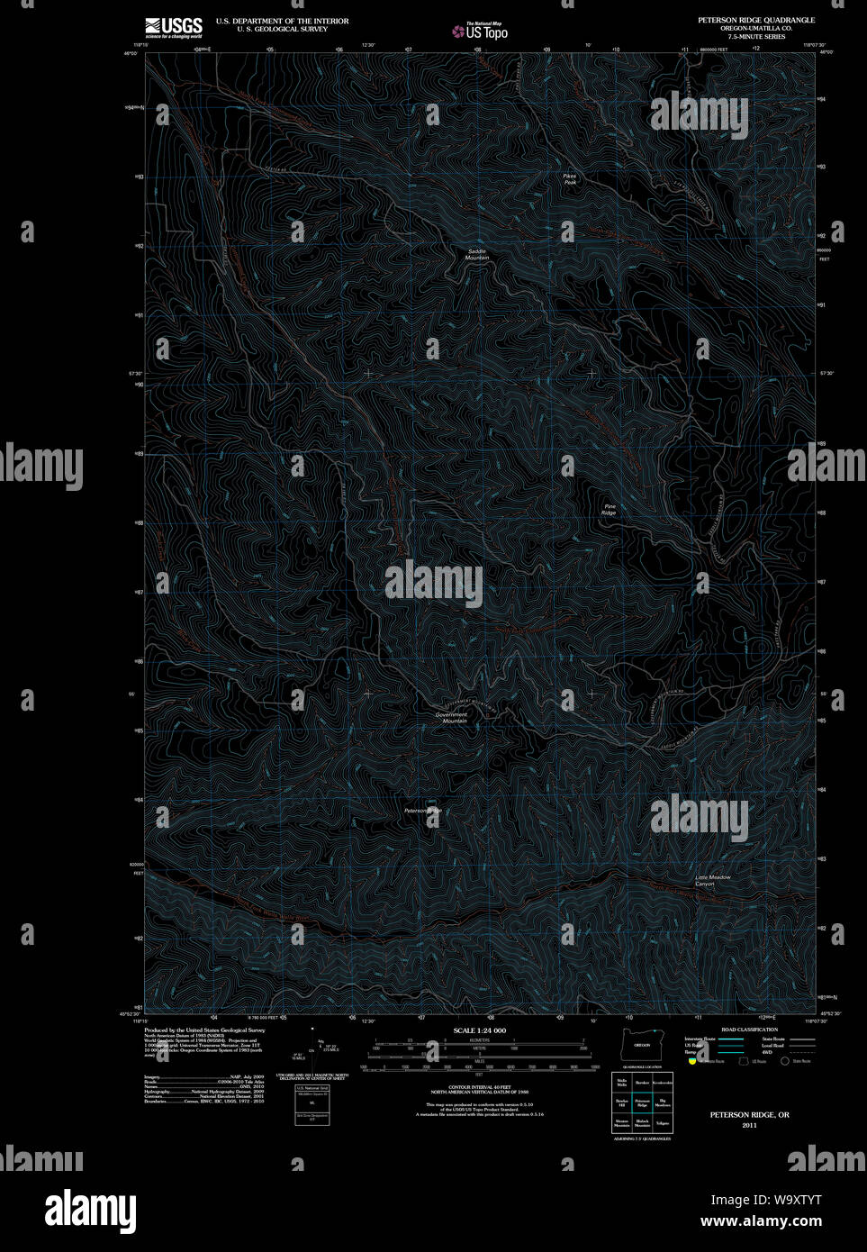 Peterson map hi-res stock photography and images - Alamy