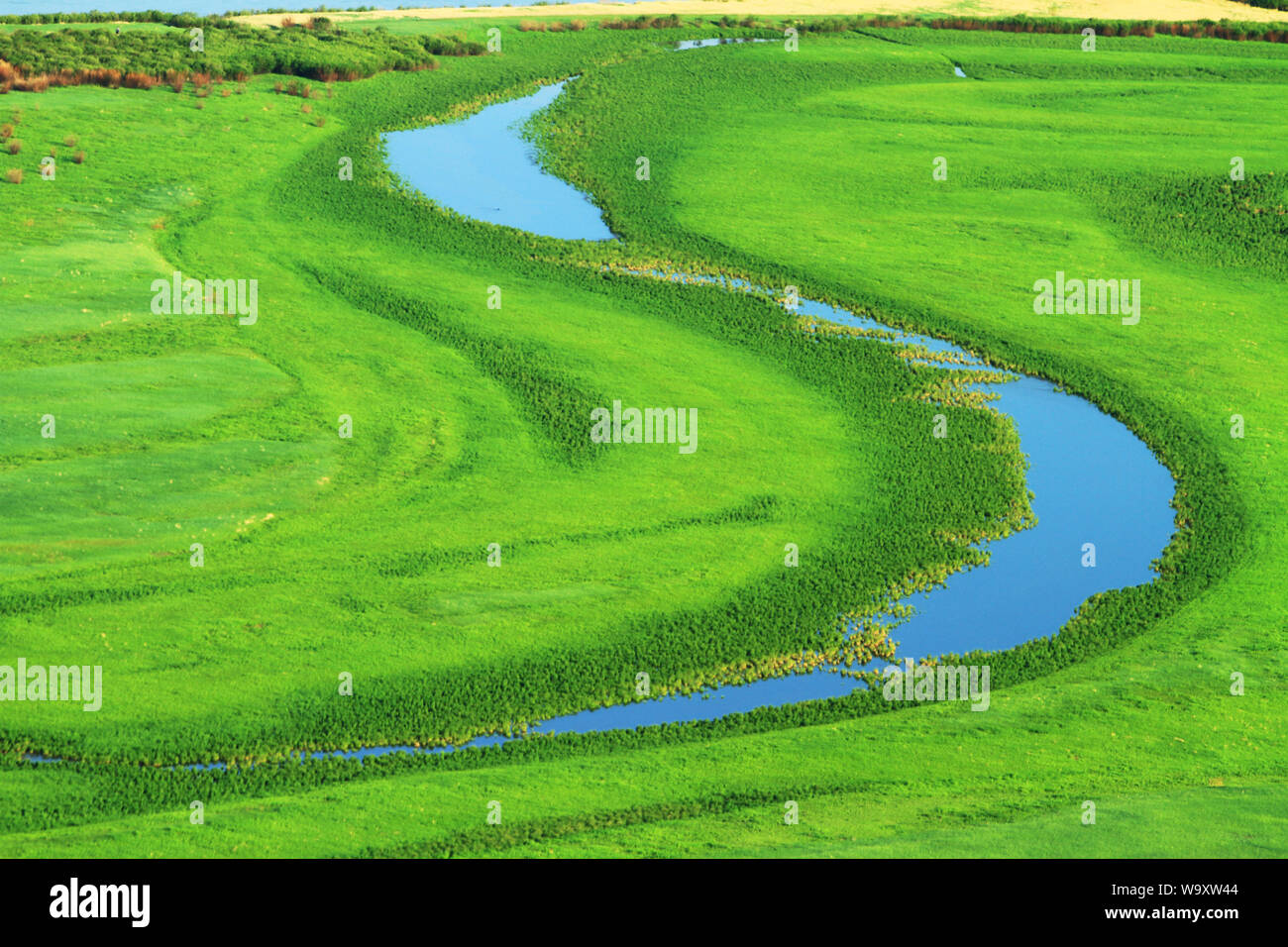 The prairie river Stock Photo - Alamy