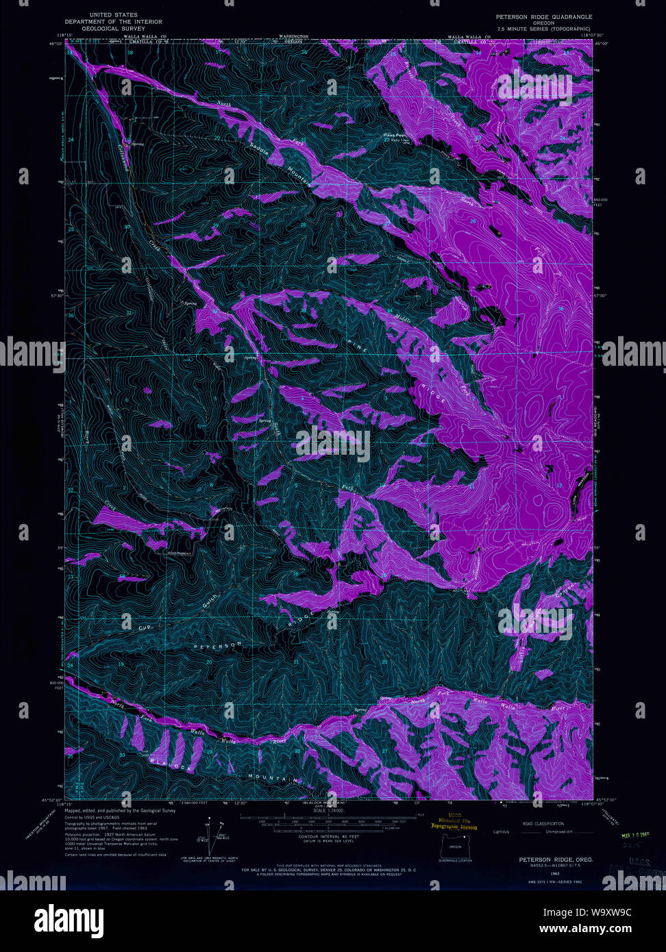 Peterson map hi-res stock photography and images - Alamy