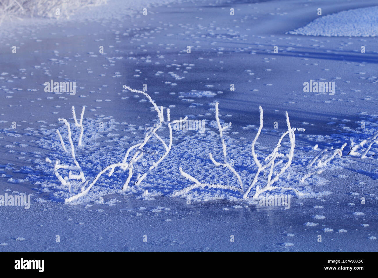 The greater hinggan mountains glacier ice and snow scenery Stock Photo ...