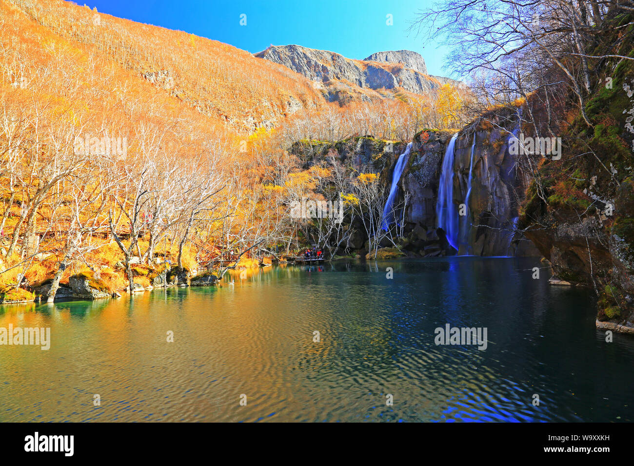 Changbai mountain waterfall hi-res stock photography and images - Alamy