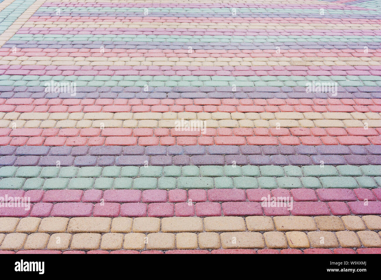 Mosaic of color stylish modern paving stones. Beautiful abstract ...