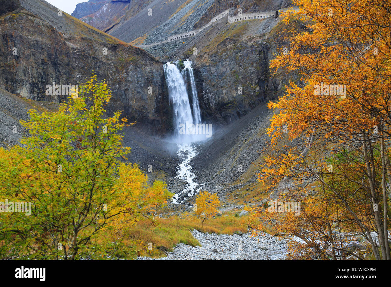 Changbai mountain waterfalls Stock Photo - Alamy