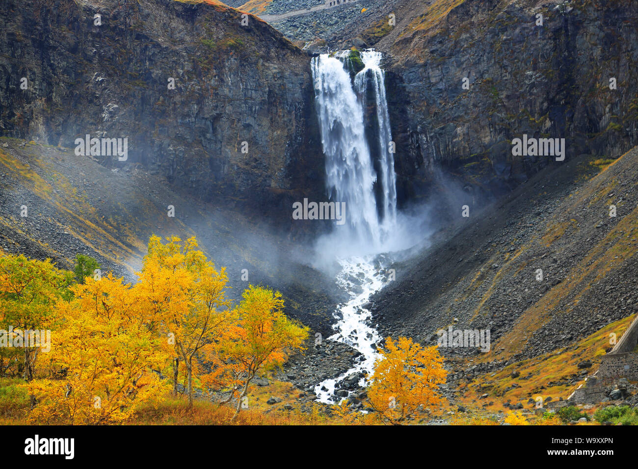 Changbai mountain waterfalls Stock Photo - Alamy