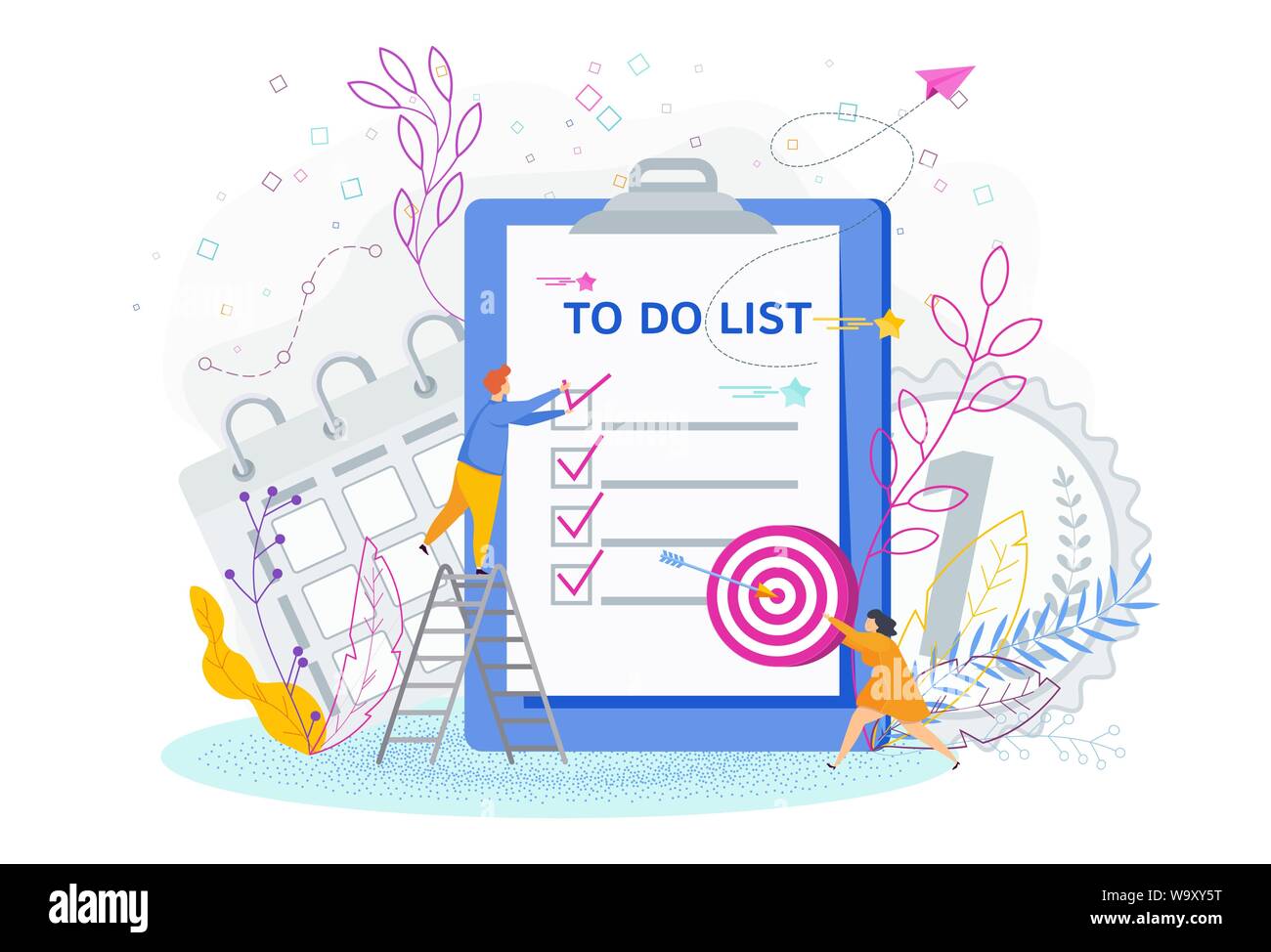To do list concept. Daily routine and planning, time management Stock ...