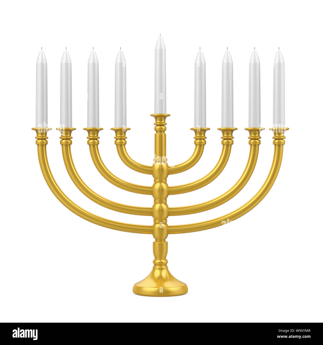 Hanukkah illustration menorah Cut Out Stock Images & Pictures - Alamy