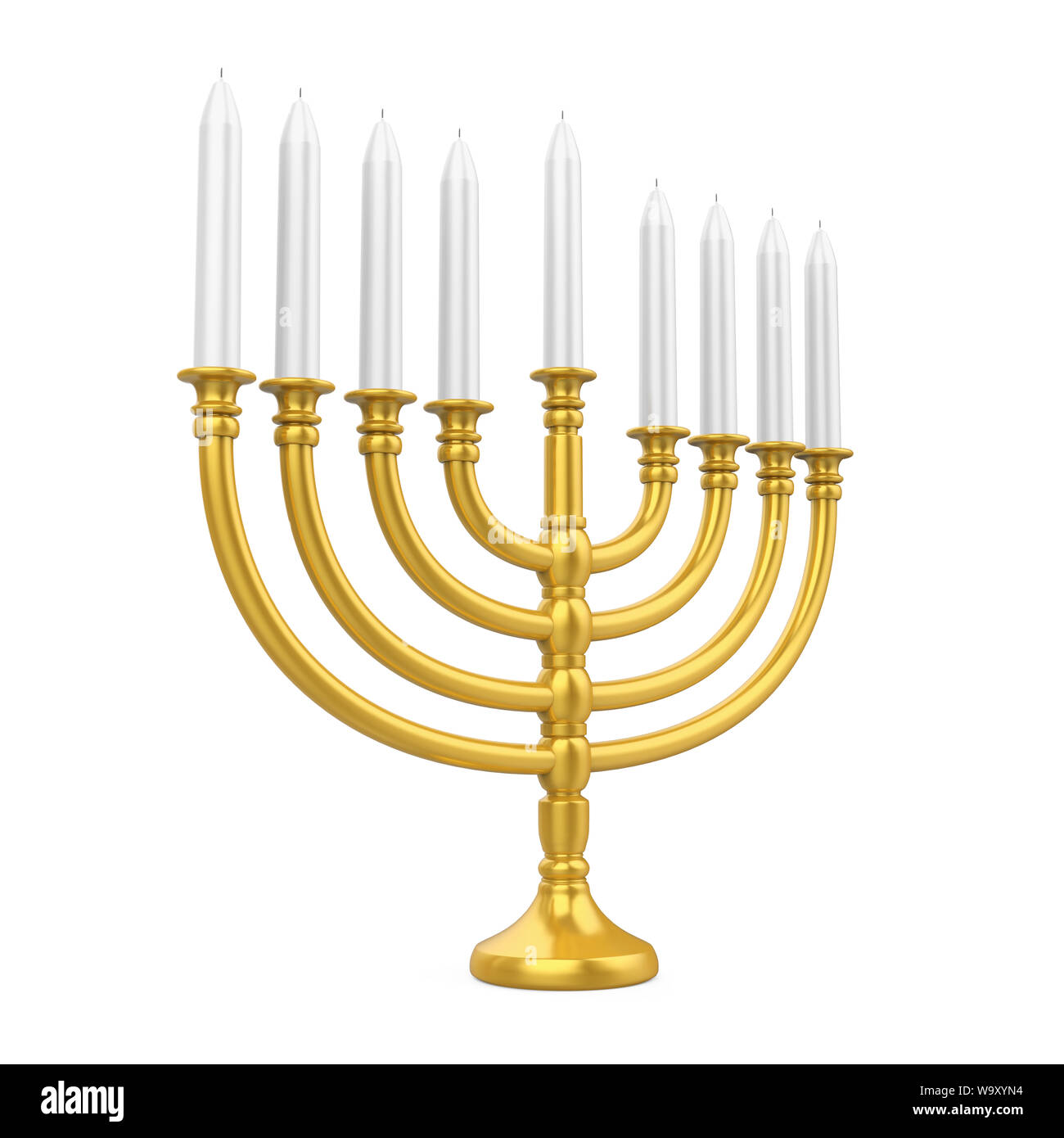 Hanukkah illustration menorah Cut Out Stock Images & Pictures - Alamy