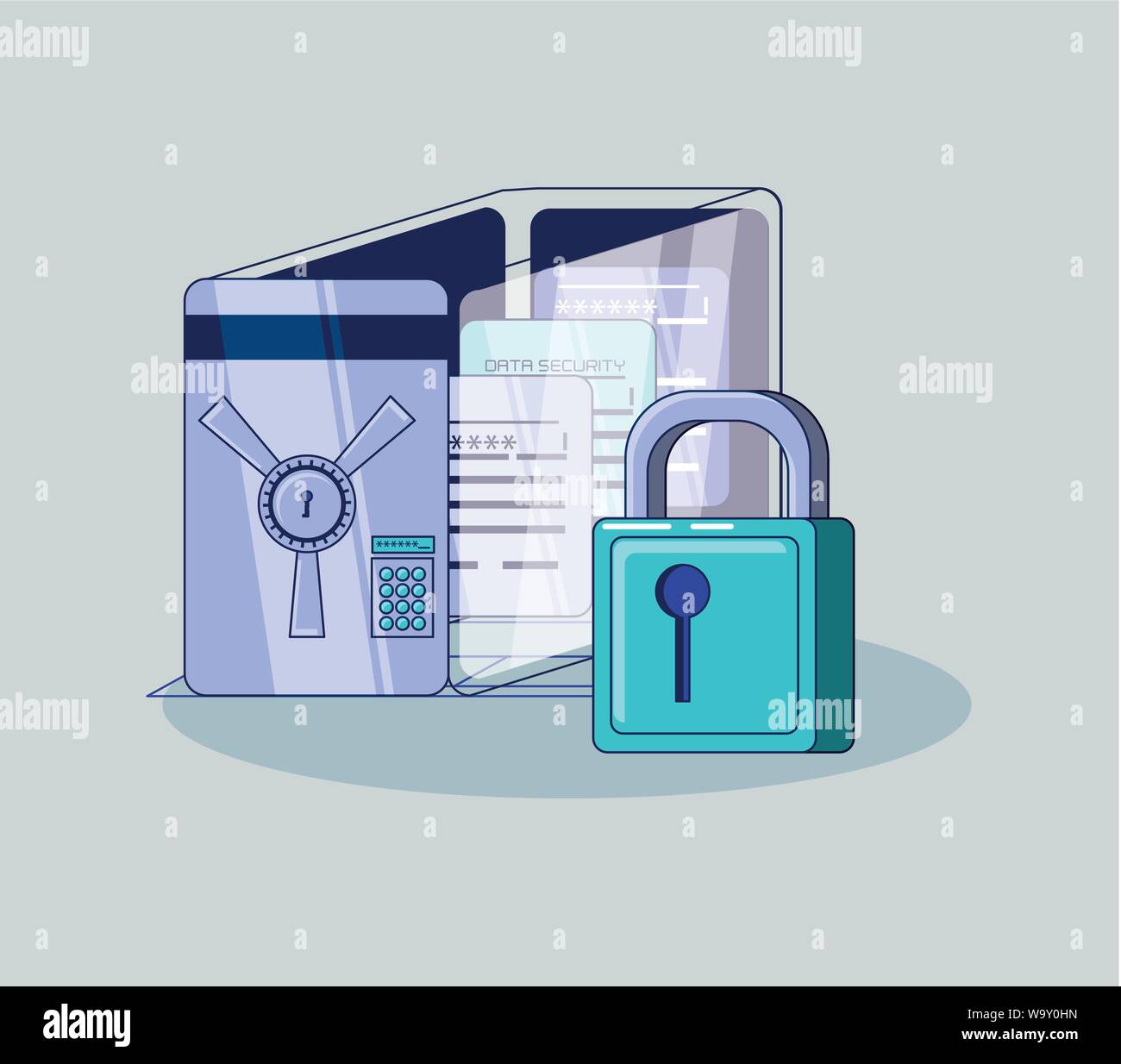safe secure padlock icon vector illustration design Stock Vector Image ...