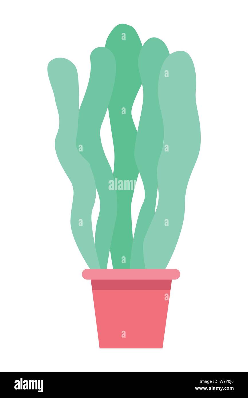 Decorative plant pot cartoon isolated Stock Vector Image & Art - Alamy