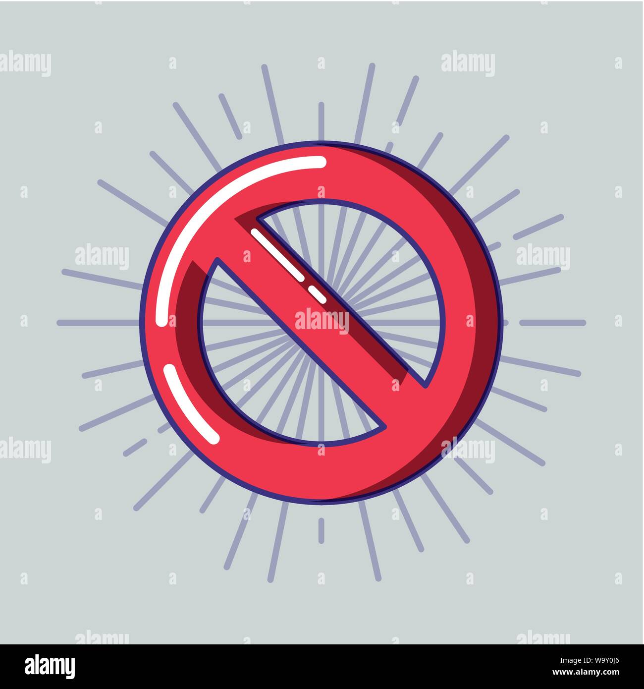 denied access symbol icon vector illustration design Stock Vector Image ...