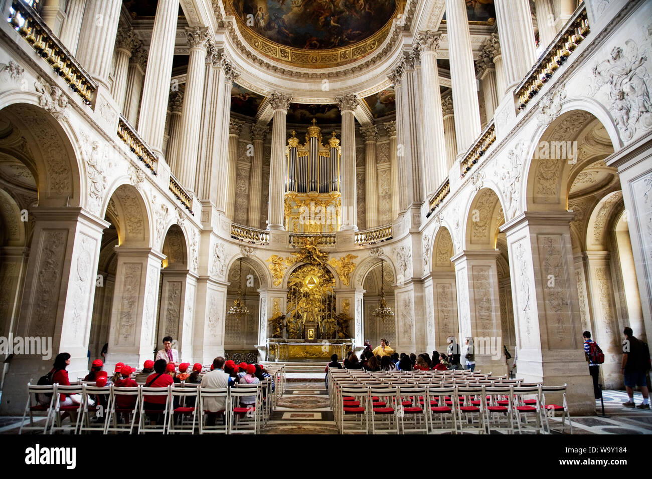 France. Ile de France. The Chapelle Royale in the Chateau de Versailles ...