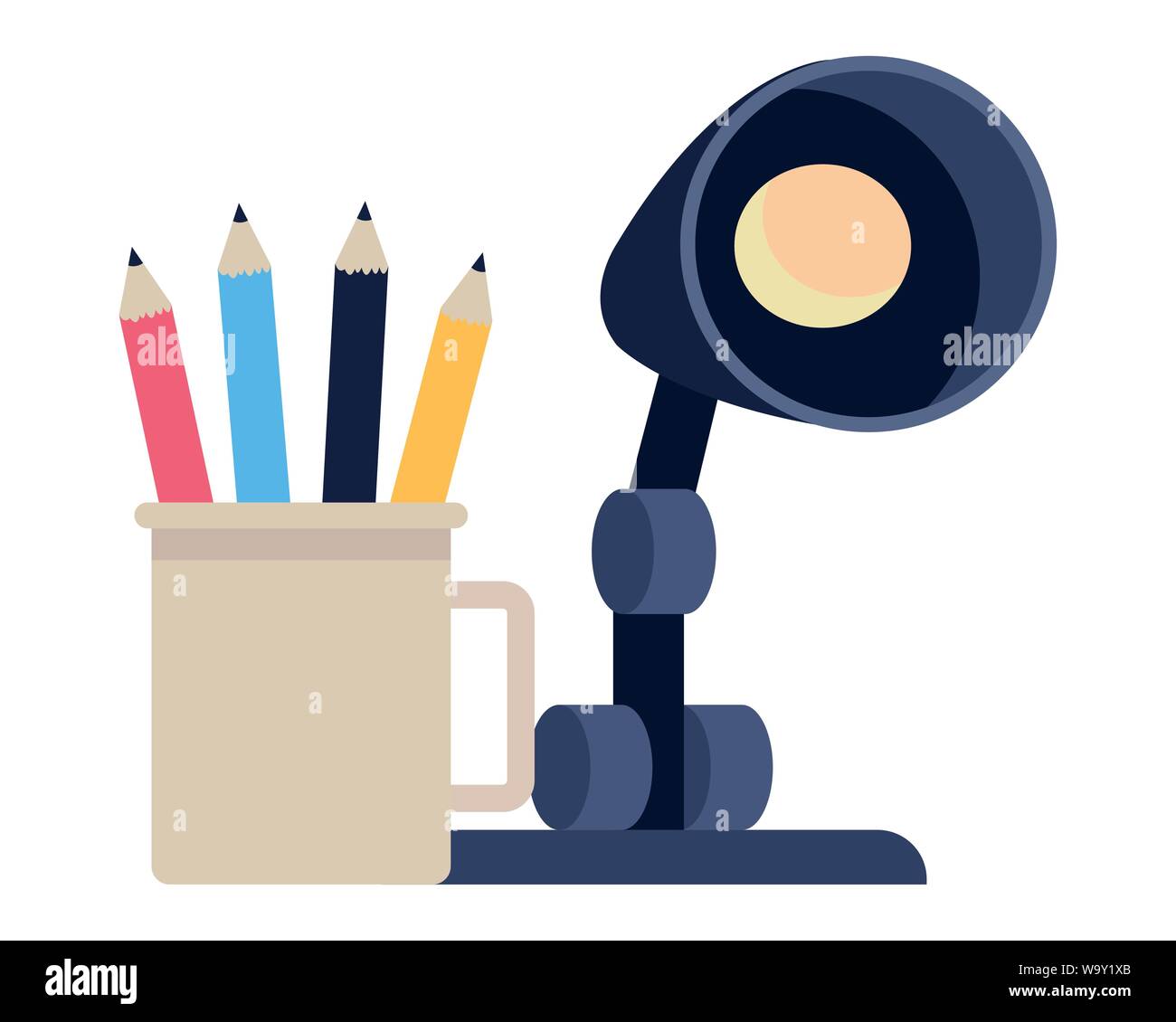 Office and workplace elements cartoons Stock Vector Image & Art - Alamy