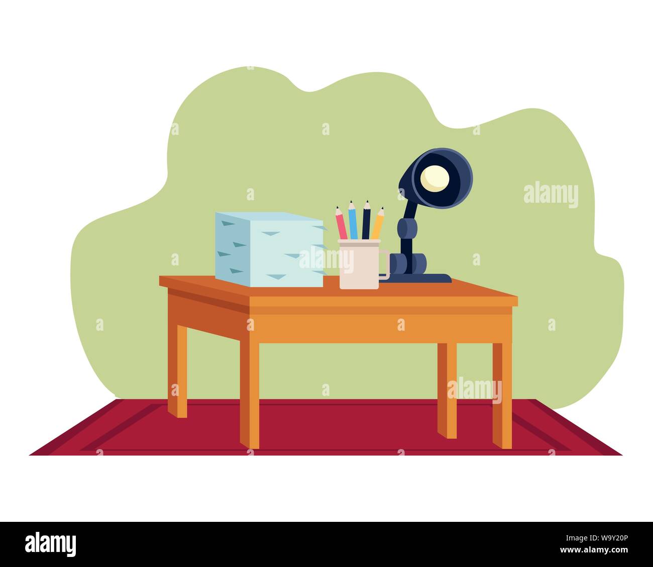 Office and workplace elements cartoons Stock Vector Image & Art - Alamy