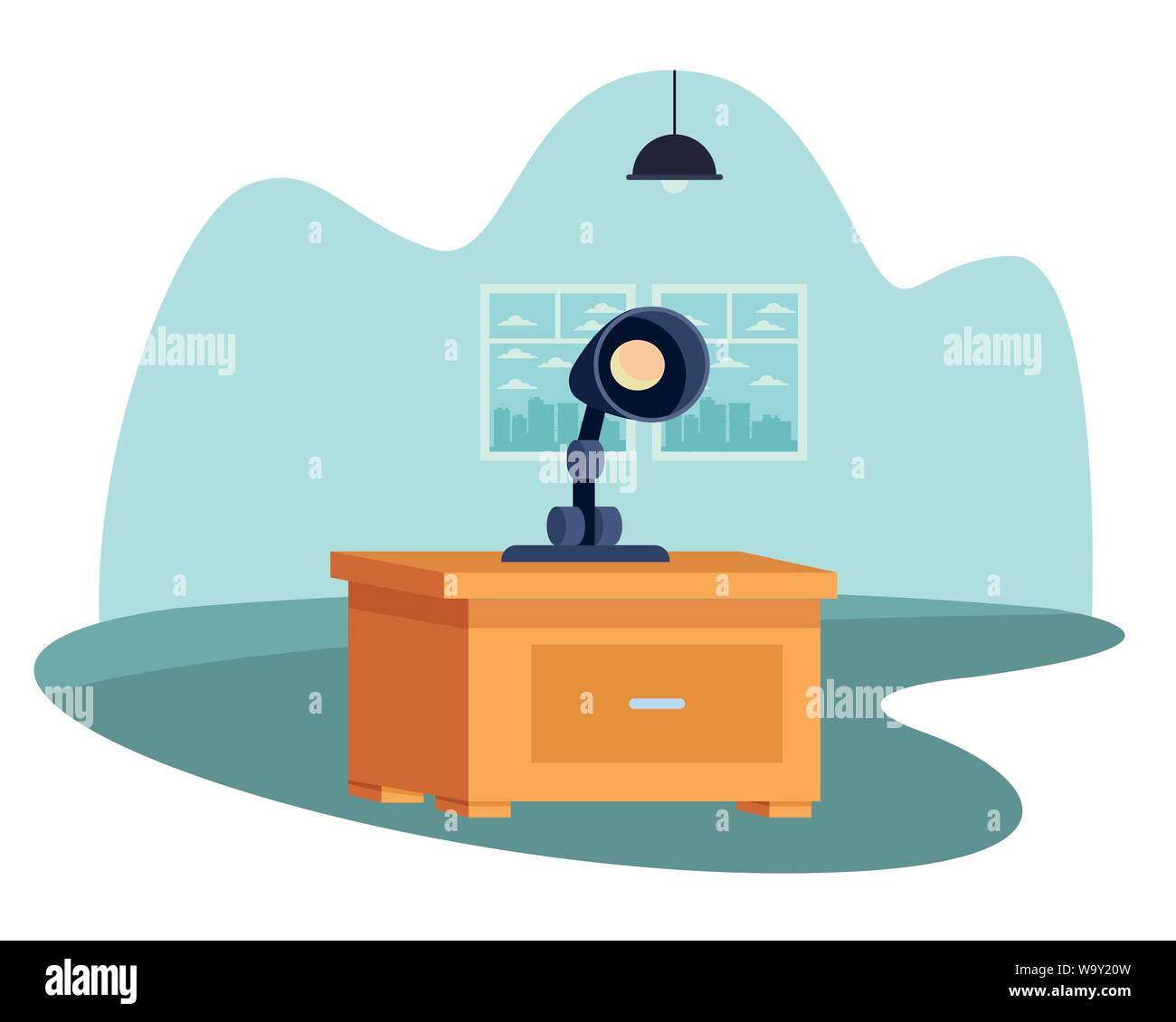 Office and workplace elements cartoons Stock Vector Image & Art - Alamy