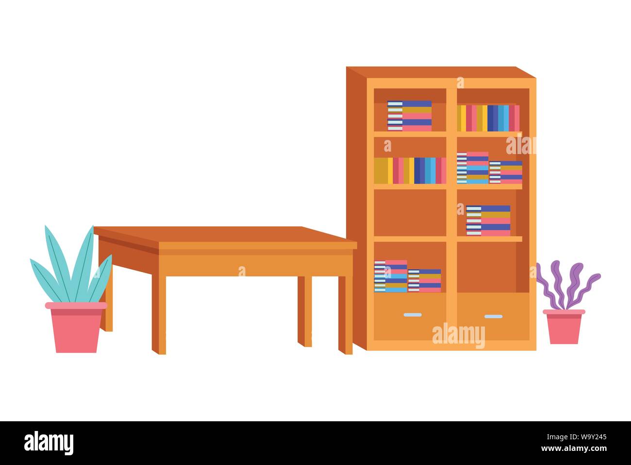 Office and workplace elements cartoons Stock Vector Image & Art - Alamy