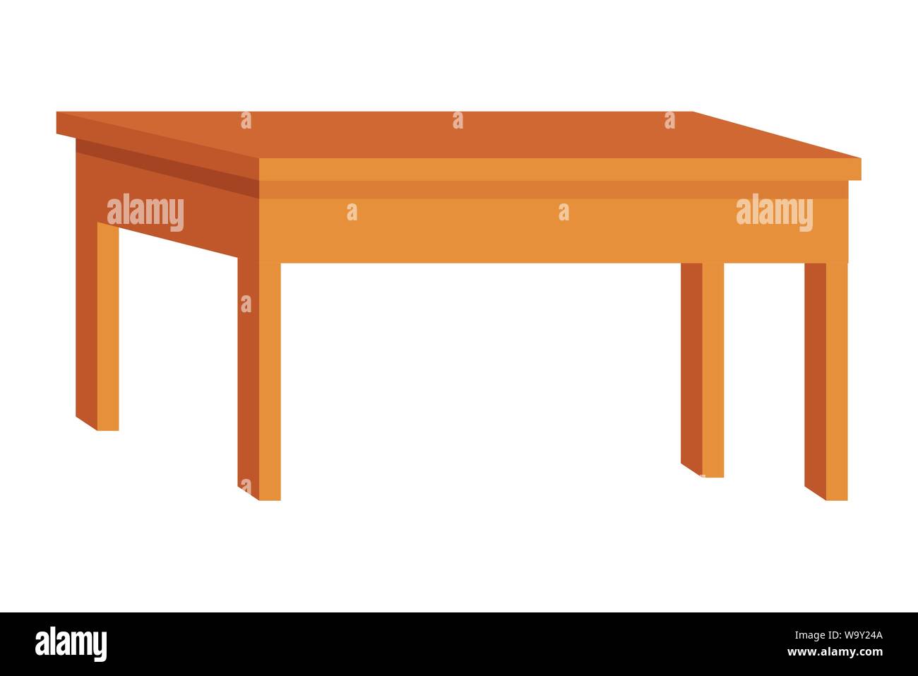 Office wooden desk furniture cartoon Stock Vector Image & Art - Alamy