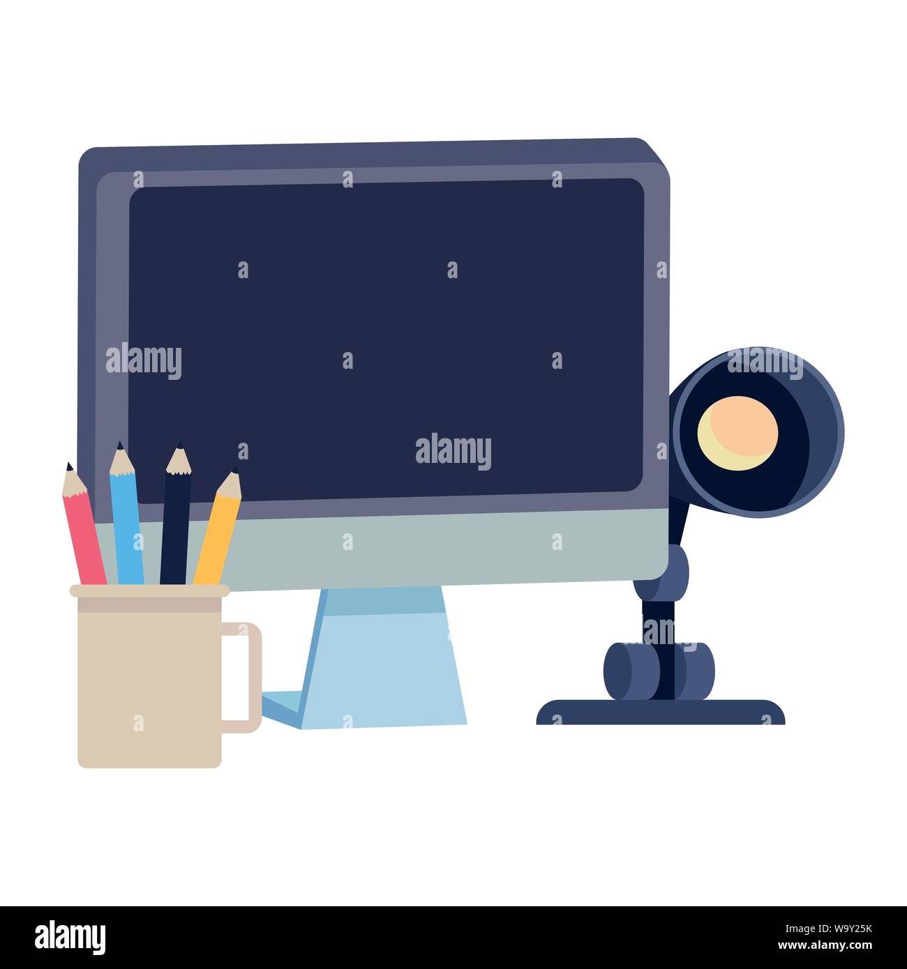 Office and workplace elements cartoons Stock Vector Image & Art - Alamy