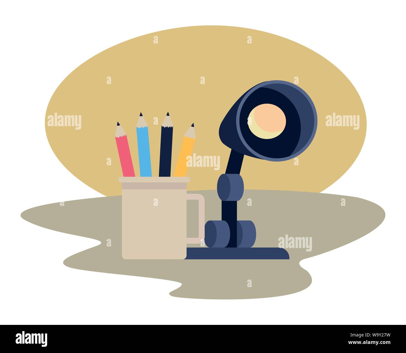 Office and workplace elements cartoons Stock Vector Image & Art - Alamy