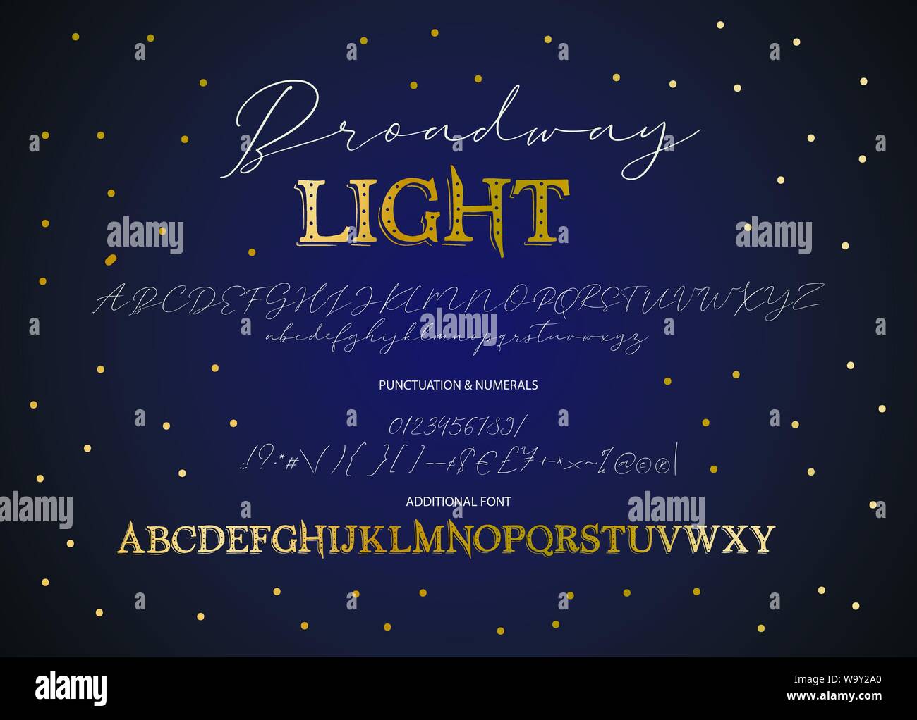 Decorative script duo font. Serif and script. Alphabet vector ...