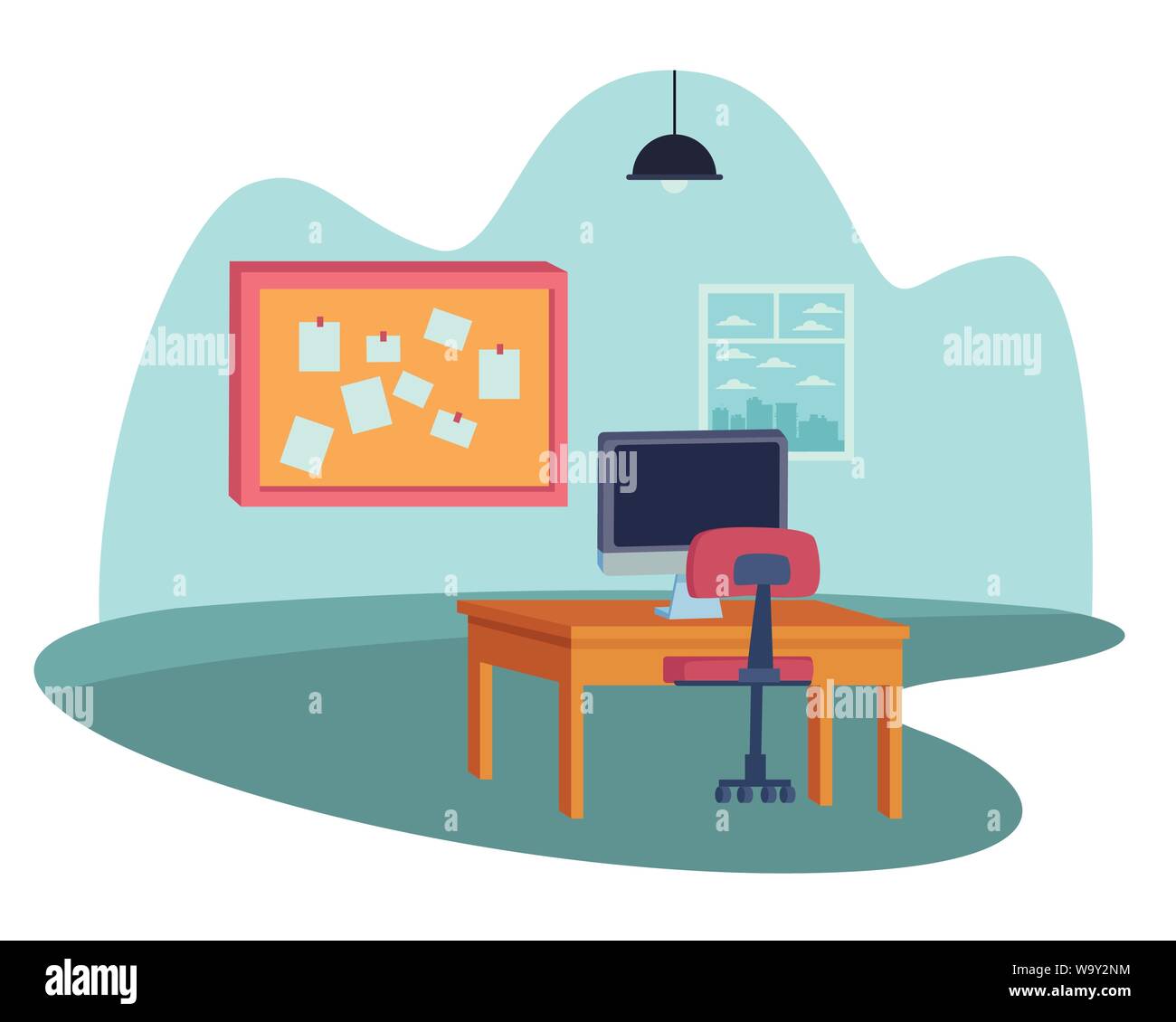 Office and workplace elements cartoons Stock Vector Image & Art - Alamy