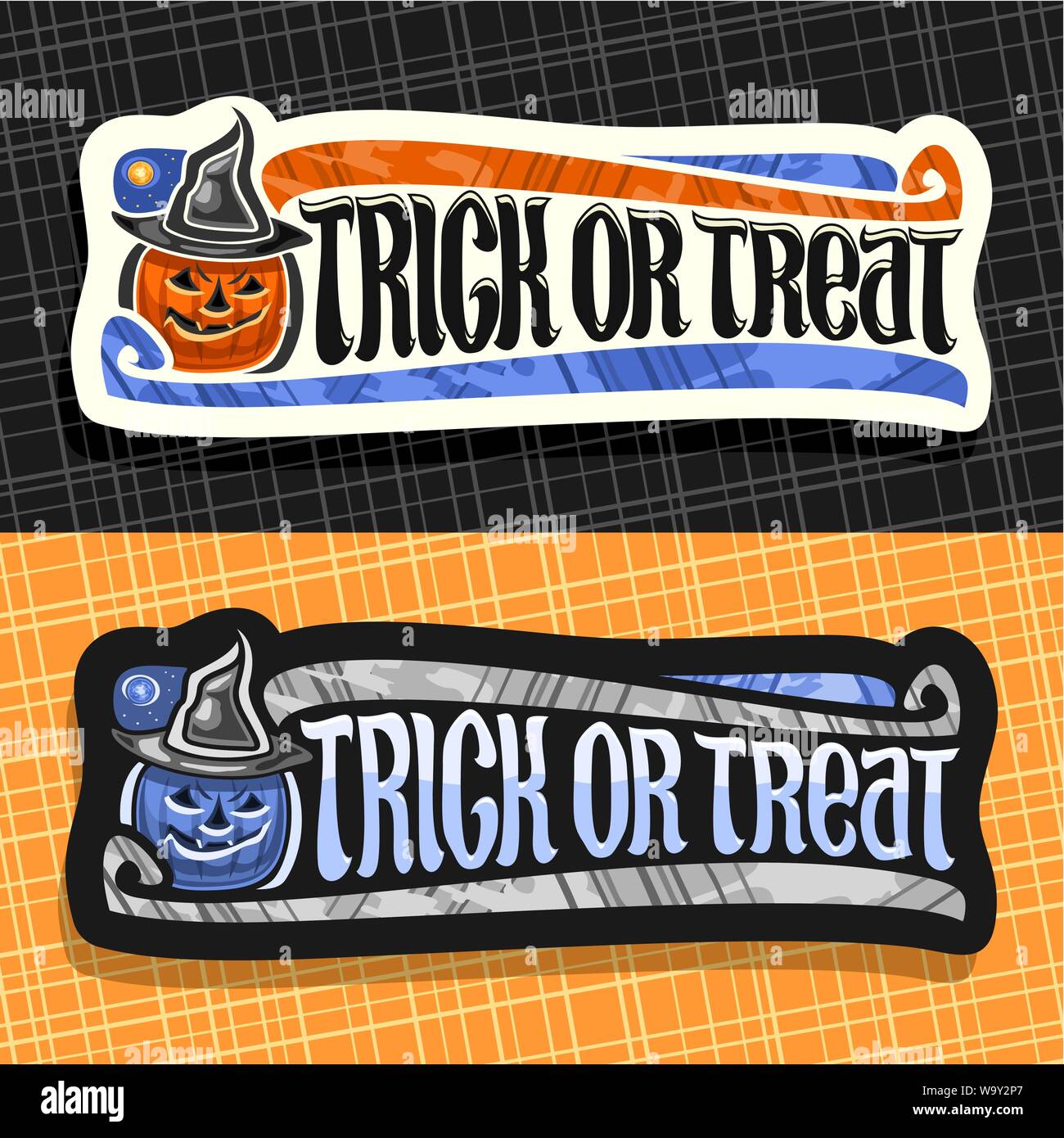 Vector labels for Halloween Stock Vector Image & Art - Alamy
